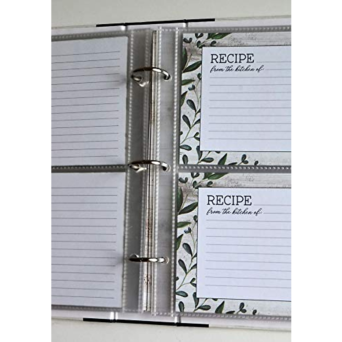 Brownlow Gifts Binder with Plastic Page Protectors and Recipe Cards, 8 x 9-Inch, Vintage Kitchen,70050