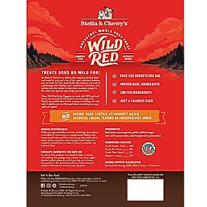 Stella & Chewy's Wild Red Jerky Nuggets Dog Treats Beef & Lamb Recipe, 6 oz. Bag
