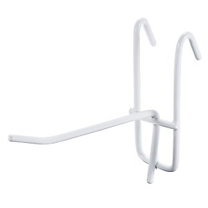 MECCANIXITY Grid Wall Display Hooks Store Garage Storage Wall Organizers 4 Inch White, Pack of 10