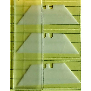 Ceramic Utility Blades 3 Pack Box Cutter, Cardboard, Last 10 X longer then metal blades by MINISCRAPER