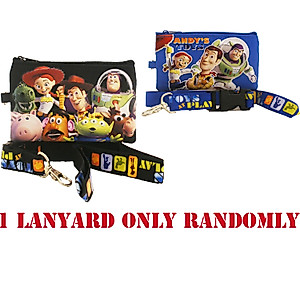 Toy Story Disney Light Blue Drawstring Bag and Lanyard