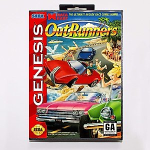 Aditi Outrunners Game Cartridge 16 bit MD Game Card With Retail Box For Sega Mega Drive For Genesis