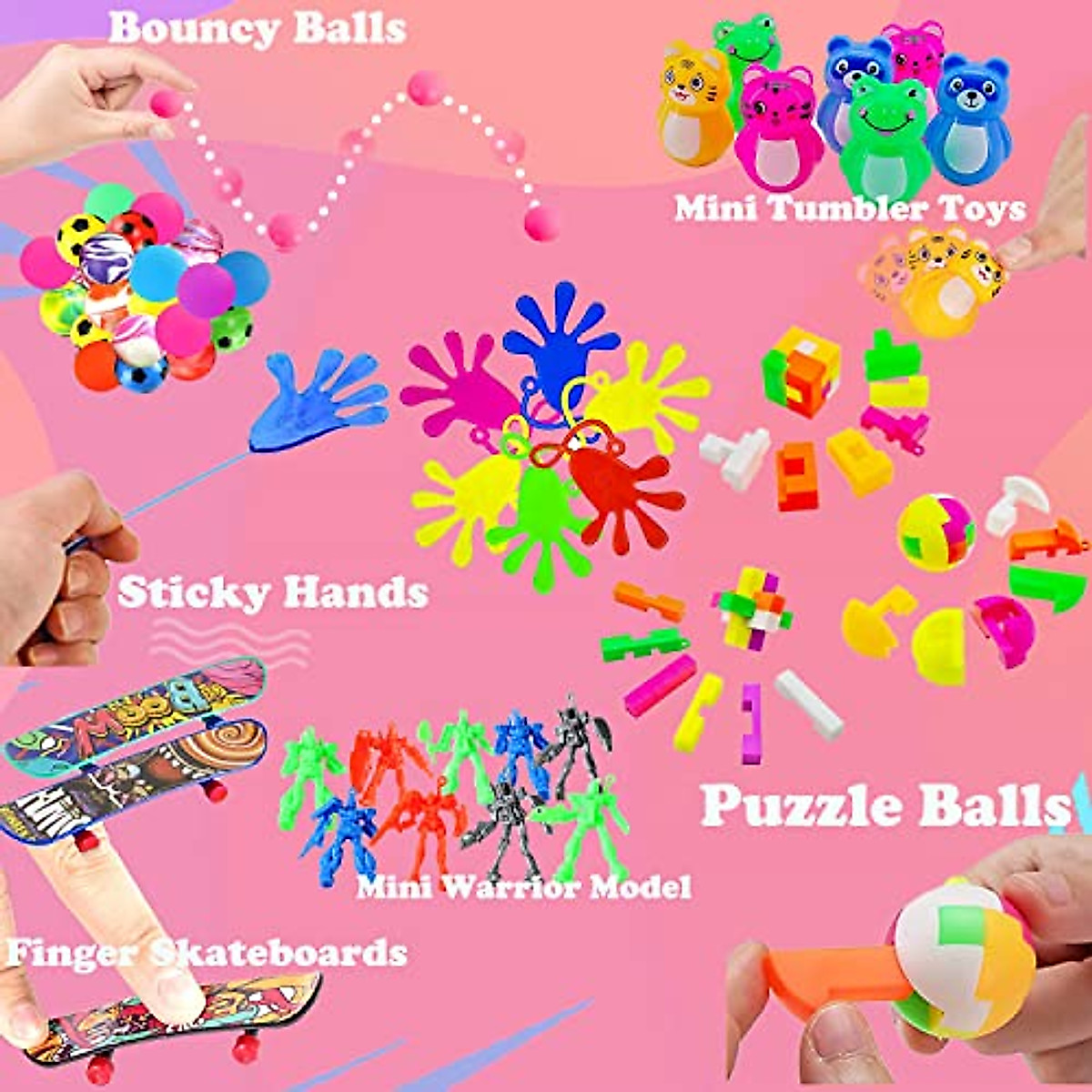 YOAUSHY 180 Pcs Party Favors for Kids 4-8-12,Treasure Box Toys for Classroom Prizes Goodie Bags Stuffers,Bulks Toys for Kids Birthday Favors Gifts Christmas Stocking Stuffers Easter Pinata Fillers