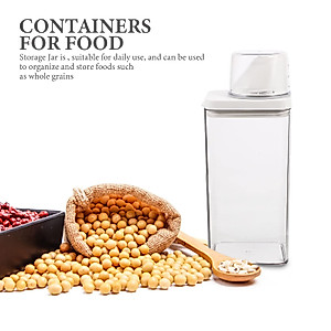 Rice Storage Container 52 Lbs/1500ml Rice Dispenser with Airtight Lid, Pour Spout and Measuring Cup, Food jars & Canisters Food Dispenser for Rice, Cereal, Flour, Oatmeal, Pet Dog Cat Food