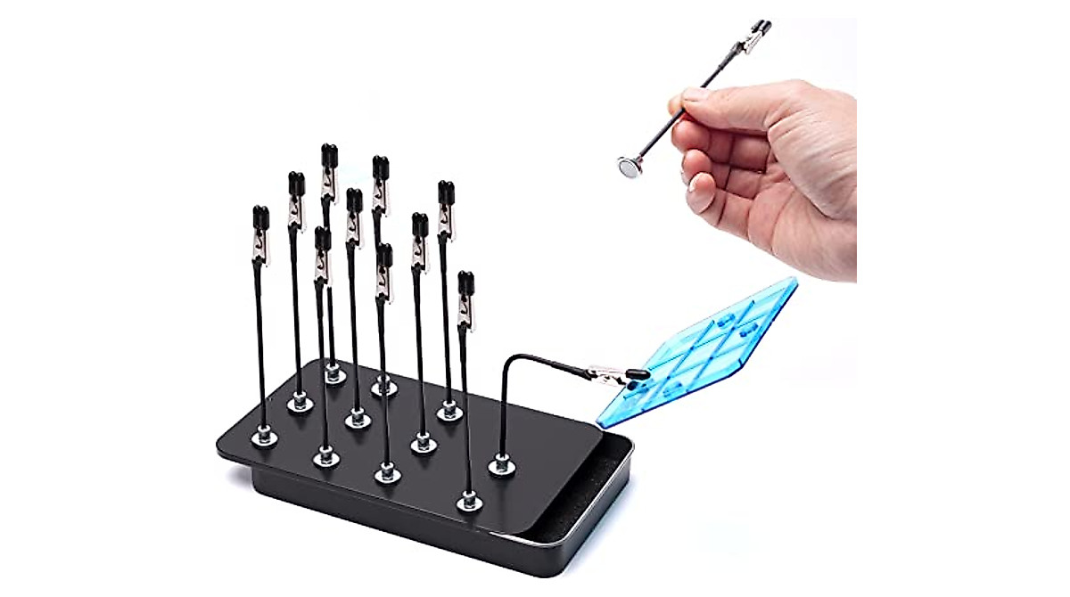 Model Painting Stand Base with Magnetic Clip Set