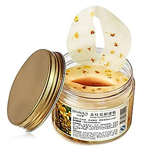 BIOAQUA Gold Osmanthus Lemon Eye Mask 80 Pcs Women Collagen Gel Protein Nourishing