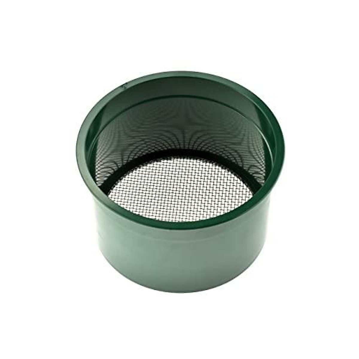 SE 5.5 Inch Mini Stackable Classifier Gold Prospecting Pan - 10 Holes/ Square Inch Stainless Steel Mesh Sifting Pan, Green