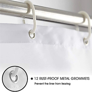 loyapobo Christmas Shower Curtain Snowman Snowflake Silver Red Christmas Bathroom Decor Winter Holiday Xmas Fabric Shower Curtains Set with Hooks, 72" x 72"