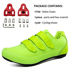 Mens Womens Indoor Cycling Shoes Compatible with Peloton Bike Shoes Cycling Shoes with Delta Cleats Clip Outdoor Pedal SPD Road Bike Shoes,Gray