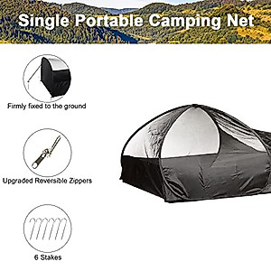 L RUNNZER Pop-Up Single Mosquito Tent, Mosquito Camping Net for Sleeping Outdoor Camping Traveling