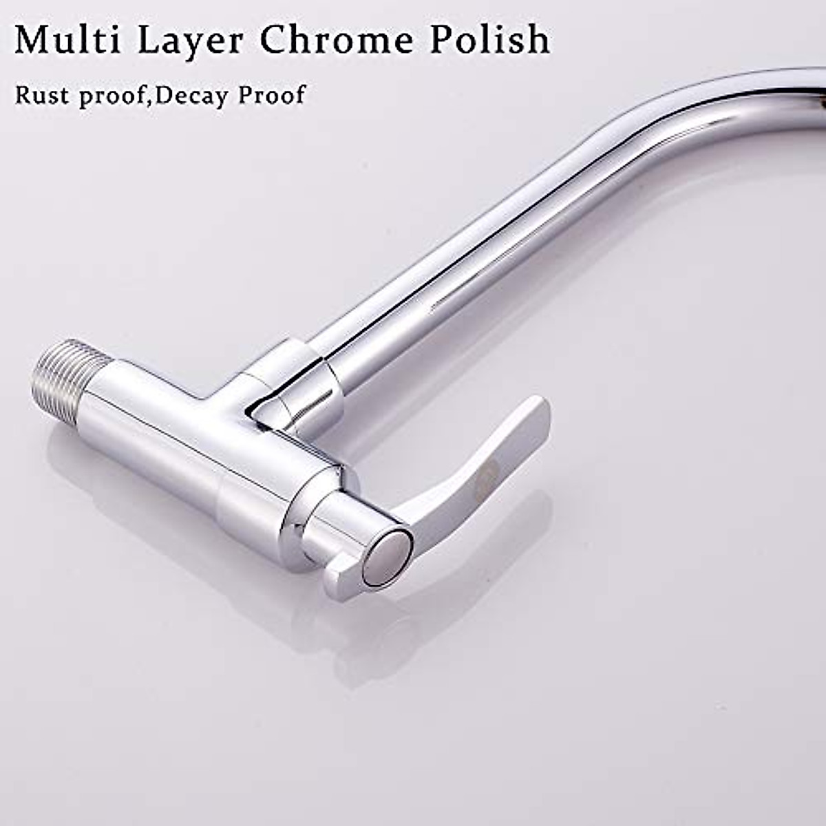 Flexible Swivel Kitchen Sink Faucet with Single Handle,Cold Water Filter Faucet,Wall Mounted