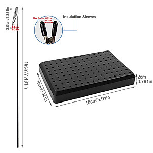 GJJC09B 1PC Painting Stand Base and 20PCS Alligator Clip Stick Set Modeling Tools for Airbrush Hobby Model Parts New