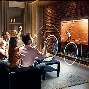 Smalody TV Speakers, Home Theater Speaker Wireless Audio Sound bar TV Speaker + Bass Subwoofer, Bluetooth Enabled/Optical/AUX/COAXIAL Inputs/Remote Control