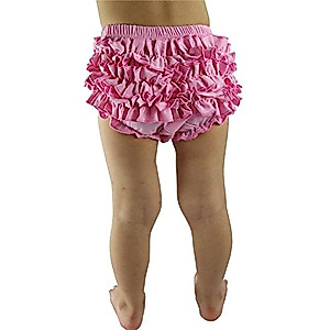Wennikids Baby Girl's Cotton Shorts and Diaper Cover Bloomers X-Large Black