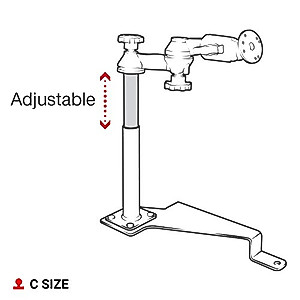 RAM MOUNTS No-Drill Mount for '15-25 Ford F-150, ’17-24 F-250 + More RAM-VB-195-SW2 Compatible with RAM Tablet and Laptop Holders