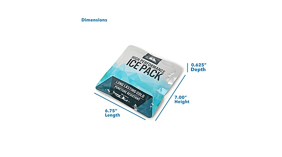 High Performance Ice Packs for Coolers & Lunch Bags