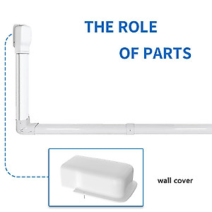 TAKTOPEAK 3" W Wall Cover, Decorative PVC Line Set Cover Kit Parts Accessories for Ductless Mini Split Air Conditioners, Central AC and Heat Pumps