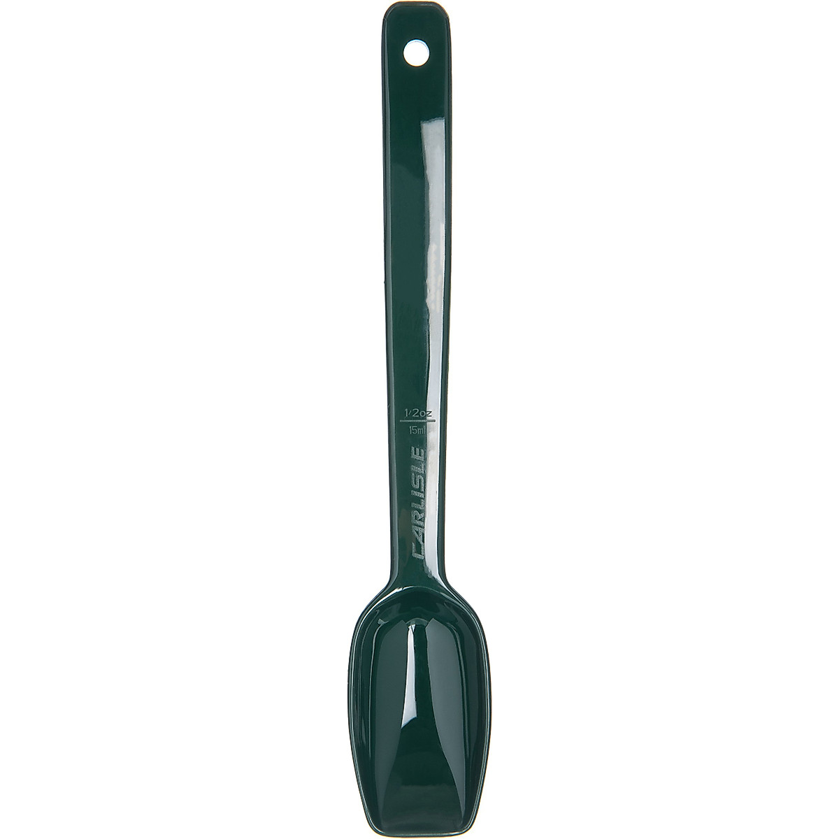 Carlisle FoodService Products Plastic Solid Spoon, 9 Inches, Green