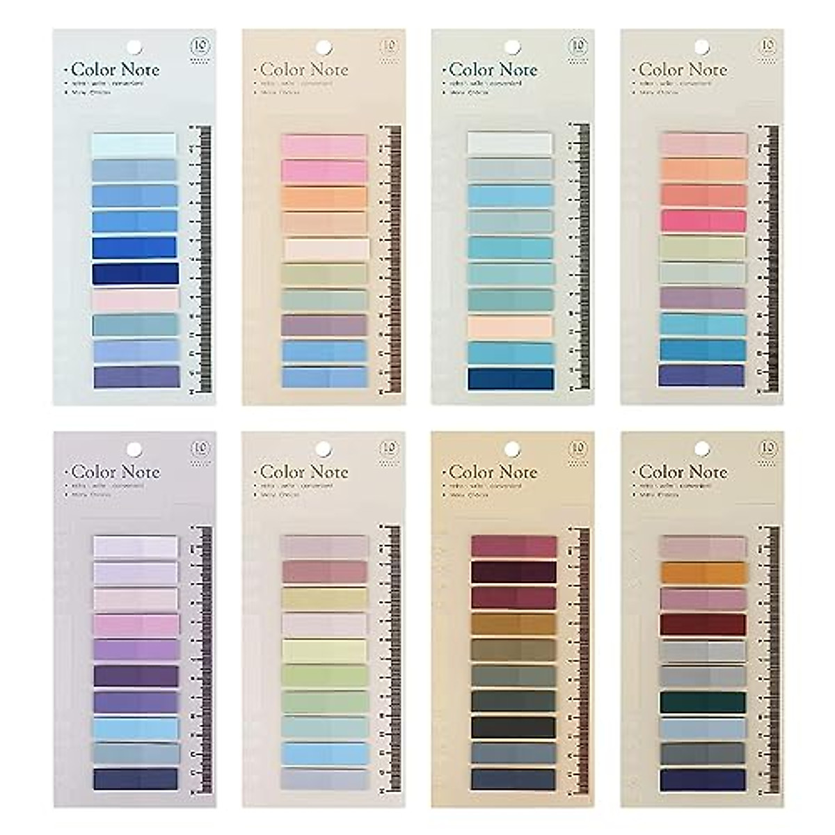 1600/2000/2400Pieces Writable Sticky Tabs Repositionable Color Page Marker Sticky Notes Tabs Sticky Tabs Book Tabs