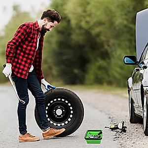 Magnetic Tool Foldable Tray - 4 Pack Silicone Collapsible tray Set for Small Parts and Tools - Square Magnetic tool holder for Organizing Screw Bolts Nuts Washers Pins Sockets - Magnetic storage