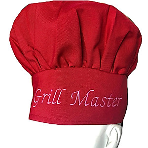 CHEFSKIN Grill Master Pink Chef Hat, Fully Adjustable Great Gift