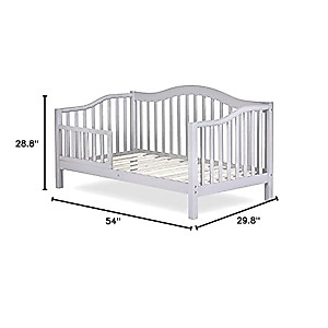 Dream On Me Austin Toddler Day Bed in Pebble Grey, Greenguard Gold Certified