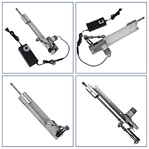 CNCTOPBAOS Reciprocating Linear Actuator Stroke 6 Inch 1.18"-6",Adjustable Telescopic Rocker Arm Mechanism Gear Motor DC24V Speed Regulation Adapter 120RPM 3-15CM
