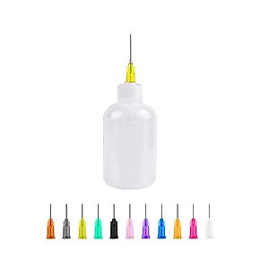 Dispensers Applicator Bottles Set, 50ml Dispensing Bottles With 11Pcs 0.5 Inch Dispensing Needles for DIY Quilling, Acrylic Painting, Oiler Bottle, Craft, Artwork Hobbies