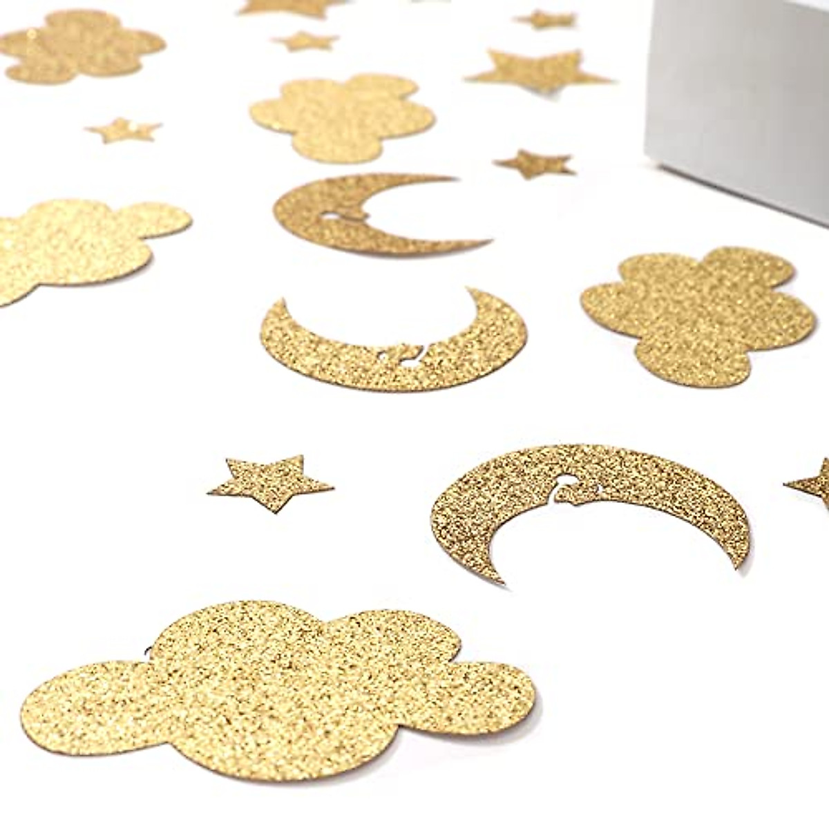 Twinkle Twinkle Little Star Baby Shower - Star Confetti For First Birthday, Over The Moon Theme Party Decorations Supplies With Baby Boy Girl, Party Photo Props For Baby Shower