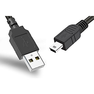 SCOVEE Mini USB Charger Cable for Gopro Hero 4 Silver Hero 4 Black Hero 3+ Silver Hero 3+ Black Hero 3 White Hero 3 Black Hero 3 Silver Hero 2 Hero 1,Mini-B Camera Data Sync Charging Power Cord 3ft