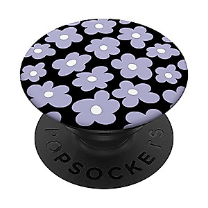 Aesthetic Lilac Flowers Retro Daisy PopSockets Swappable PopGrip