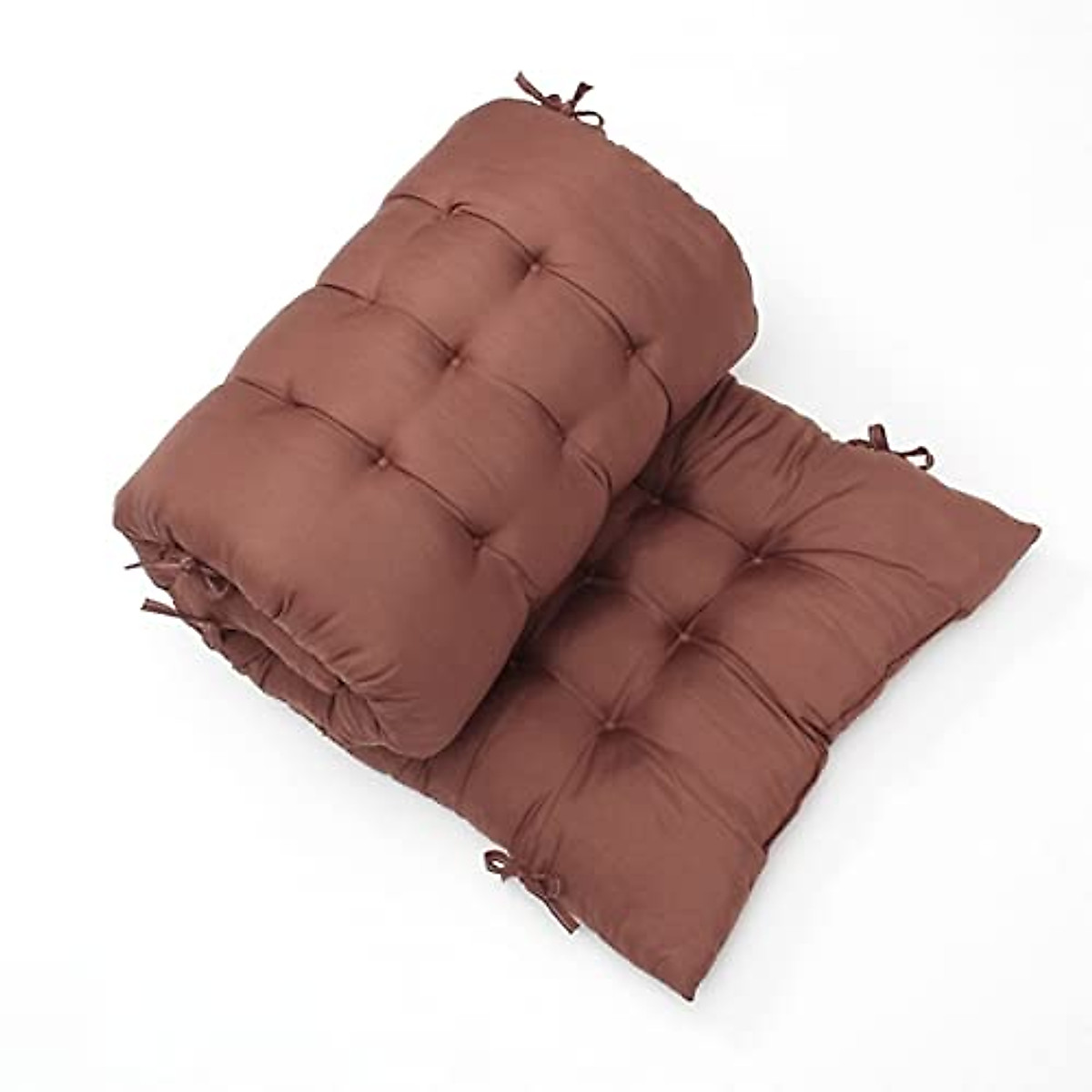 Muellery Rocking Chair Cushion Indoor Patio Soft Cushion Pad 18.9x63in(48x160cm) Brown TPYU134883