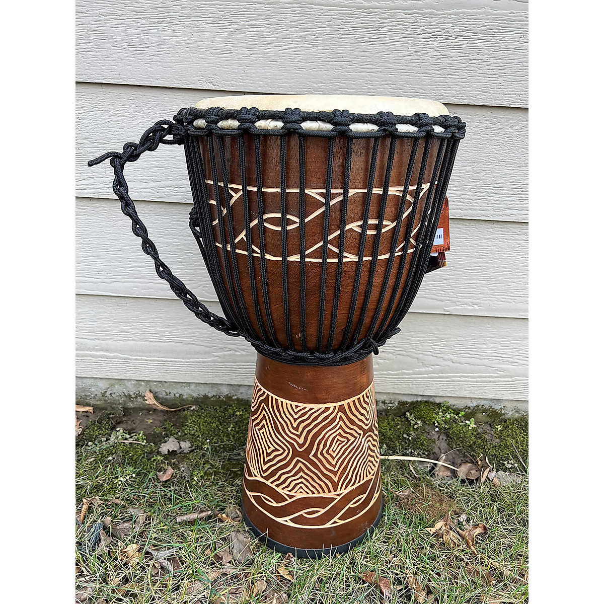 Djembe Standard linecarv, 24" tall, 12" head, NK047