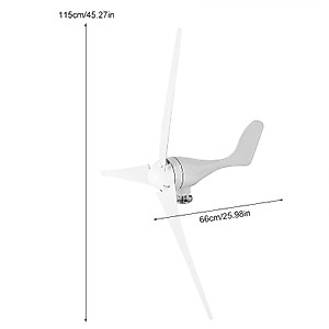 Xcello Wind Turbine Generator500w DC12V,3 Blades Wind Turbines,Wind Turbine Kit, Aluminum Alloy for Household and Industry Use