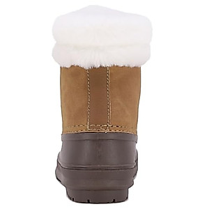 Nautica Boys Waterproof Duck Boot Winter Shoe Big Kid-Little Kid-Toddler-Danube Youth-Brown Tan Cream Size-2