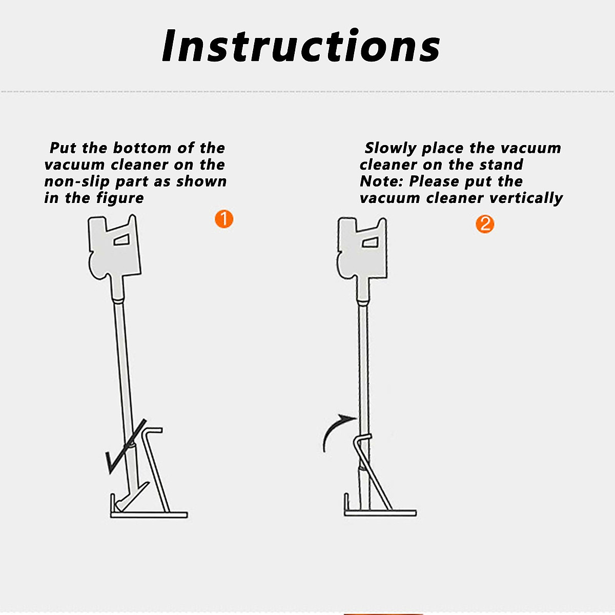 Fdit Vacuum Cleaner Stand V6 Rack V7 Organizer V10 Holder Bracket Storage Shelf Poster Stand Vacuum Sweeper Holder (Black)