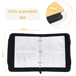 Hooshion Card Binder 4-Pockets, Pokemon Card Binder, 400 Pockets Card Holder, Trading Card Binder, Sports Card Binder with Sleeves, Compatible with Pokemon Cards, Football Card Sports