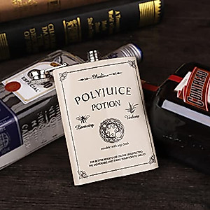 Mealivos 8 oz Stainless Steel Hip Flask (White)