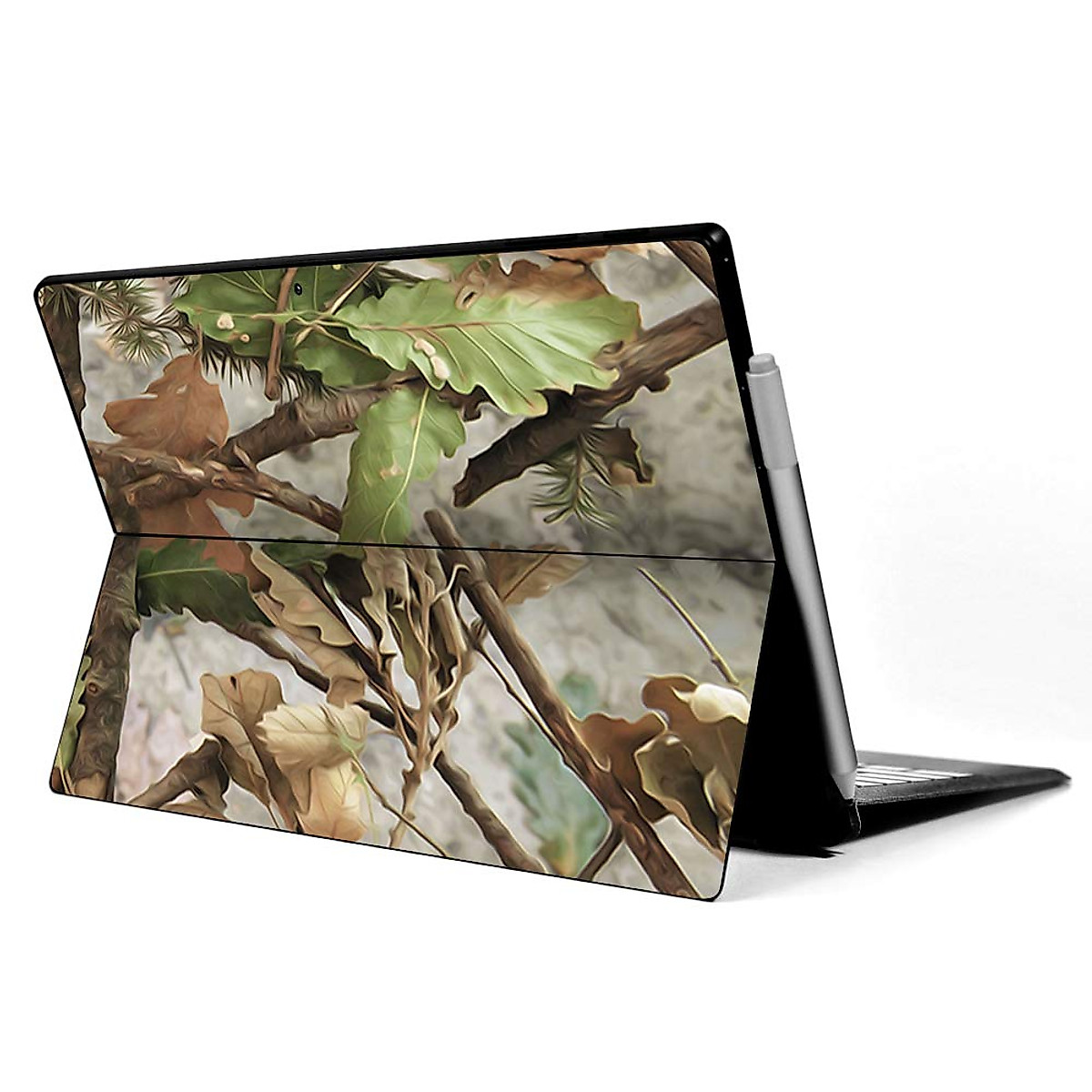 IT'S A SKIN Microsoft Surface Pro 6 (fits Most Older Models) Decal Vinyl Wrap | Tree camo Real Oak