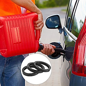 Frienda Gas Can Spout Gaskets Rubber Ring Can Gaskets Fuel Washer Seals Spout Gasket Sealing Rings Replacement Gas Gaskets Compatible with Most Gas Can Spout (10 Pieces)
