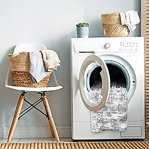 JURLEA Hallway Runner Rug Non-Slip Carpet Runner for Hallways Kitchen Living Room No Shedding Washable Lightweight Long Runners Rug (Cream/Grey, 2'x 6')