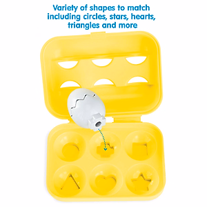 Kidoozie Peek N Peep Eggs - Mentally Stimulating Sorting & Stacking Toy for Ages 1 and Up - A Fun Way to Build Hand-Eye Coordinaton!