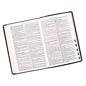 Personalized Bible with Custom Text KJV Thinline Large Print Bible Dark Brown LuxLeather Indexed King James Version Custom Made Gift for Baptism Christenings Birthdays Celebrations