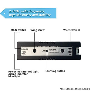 OlidleHomeSmart Touchless Switch Wave to Open, no-Contact Hand Sensor Infrared Switch (M-512)