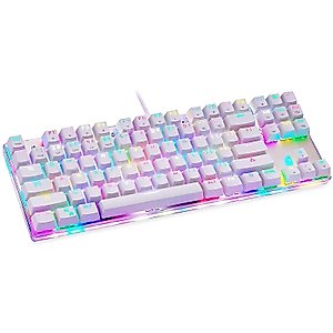XYLXJ Mechanical Gaming Keyboard RGB LED Rainbow Backlit Wired Keyboard