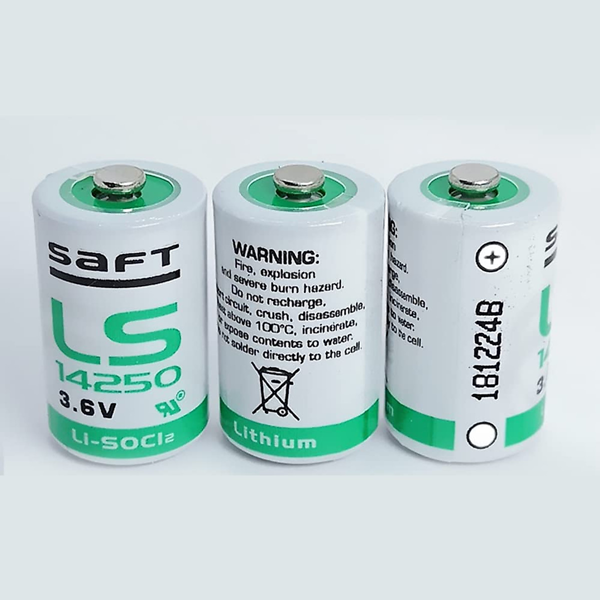 STEPMAX (5 Pack LS14250 1/2 AA 3.6v 1200 mAh Lithium Battery for Dogwatch R9 and R12 Receiver Collar