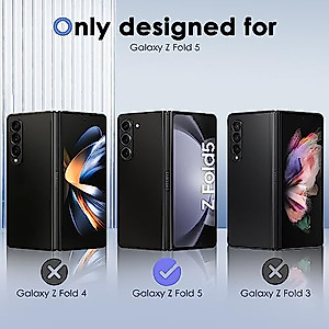 Asstar [2+2Pack for Samsung Galaxy Z Fold 5 Screen Protector,2 Pack Soft Flexible EPU Film Inner Z Fold 5 Screen Protector (Not Glass) 2 Pack 9H Camera Lens Protector,Anti-Scratch Case Friendly