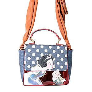 Danielle Nicole Disney Snow White Pop Vintage Faux Leather Cross Body Bag
