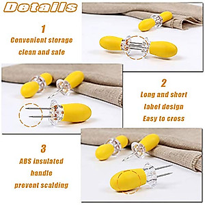 Corn Cob Holders Set, Stainless Steel Corn Skewers for Corn On The Cob Stainless Steel BBQ Tools 10 Pcs By Lechay