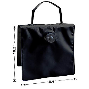 Eurmax USA Saddle Design Water Weight Bag Heavy Duty Water Saddlebag Portable Water Bags Outdoor Weights Photo Video Studio Stand 4-Pack(Black)